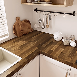 STICKEEP Butcher Block Contact Paper Peel and Stick Countertops Waterproof Wood Shiplap Peel and Stick Wallpaper Self Adhesive Wood Countertop Contact Paper for Cabinets Table Desk 17.71 x 118 in