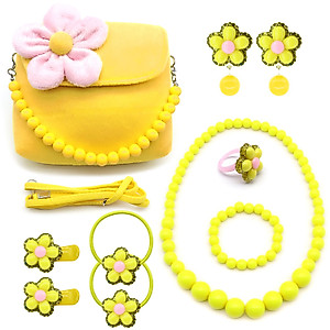 Elesa Miracle Little Girl Handbag Beauty Set Kids Plush Handbag