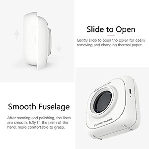 BISOFICE PAPERANG Pocket Printer BT Wireless Thermal Printer Portable Mobile Printer 200dpi for Photo Picture Receipt Memo Note Label Sticker Compatible with Android iOS Windows Mac