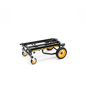 Rock-N-Roller R6RT (Mini) 8-in-1 Folding Multi-Cart/Hand Truck/Dolly/Platform Cart/29" to 42.5" Telescoping Frame/500 lbs. Load Capacity, Black