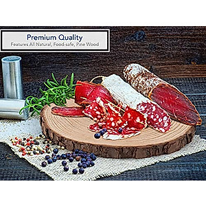 Royal Imports Round Wood Slices Discs, 9"-11" Large, Natural Unfinished Wooden Tree Bark Slabs for DIY Arts & Crafts, Rustic Table Centerpiece, Chargers, Trays, Wedding Decoration, 2 pack