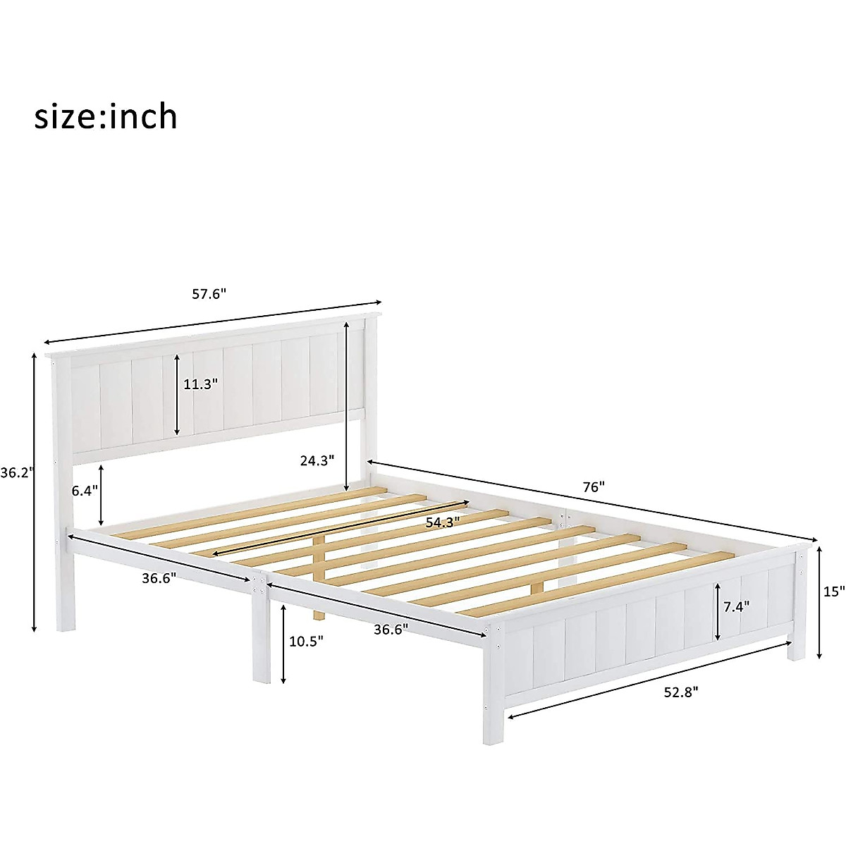 STP-Y Twin Size Platform Bed, Wood Platform Bed Frame with Storage Drawers, Wooden Platform Bed with Headboard for Kids Boys Girls Teens Adults, No Box Spring Needed, Easy Assembly, Gray