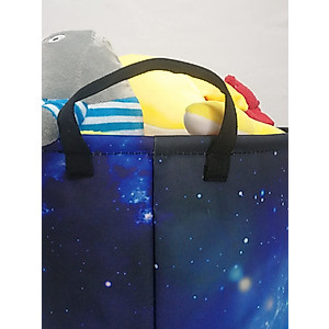 MAIZMZ Storage Bins Toys Box Kids Hamper Laundry Basket Canvas Collapsible Baby Gift Organizer Bin for Nursery Home/Dorm/Kitchen/Pet/Office/Closet/Shelf/(spaceman)