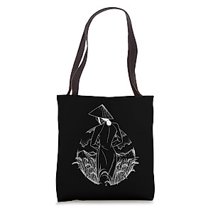 Silhouette Vietnamese Woman Unique Art Vietnam Vet-Fan Tote Bag