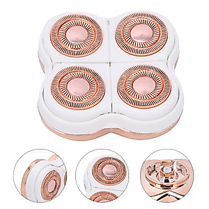 Hair Remover Replacement Head, Women's Electric Shaver Replacement Heads Hair Remover Body Hair Shaver Machine Head Rose Gold