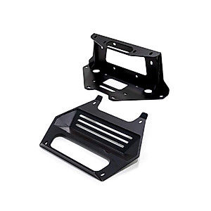 SuperATV 4500 lb Black Ops Winch with Heavy Duty Winch Mounting Plate for 2020+ Polaris RZR PRO XP/RZR PRO XP4 | Complete Winch & Winch Mount Kit ready for install!