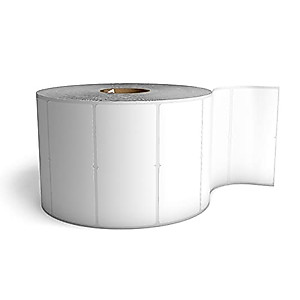 800127-101 Compatible KENCO® Brand 2.25 inch x 1.25 inch A center vertical slit creates two 1.125 inch x 1.25 inch labels with perf Direct Thermal Labels to fit Eltron or Zebra Printers. 1 in. Core, 1,135 Labels Per Roll, 12 Rolls Per Case