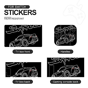Supr-a GR--- The Skin of The Switch Controller-The Whole Body PVC Sticker Decal Covers The Skin of The Switch Controller-The Delicate Matte Texture restores The Feeling of Bare Metal
