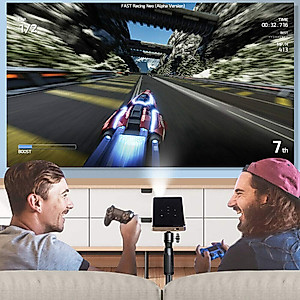 ROMIX Mini Portable Pocket Smart Projector with DLO,HD-in and HD 4K decoding,Compatible with Android,iPhone and Windows