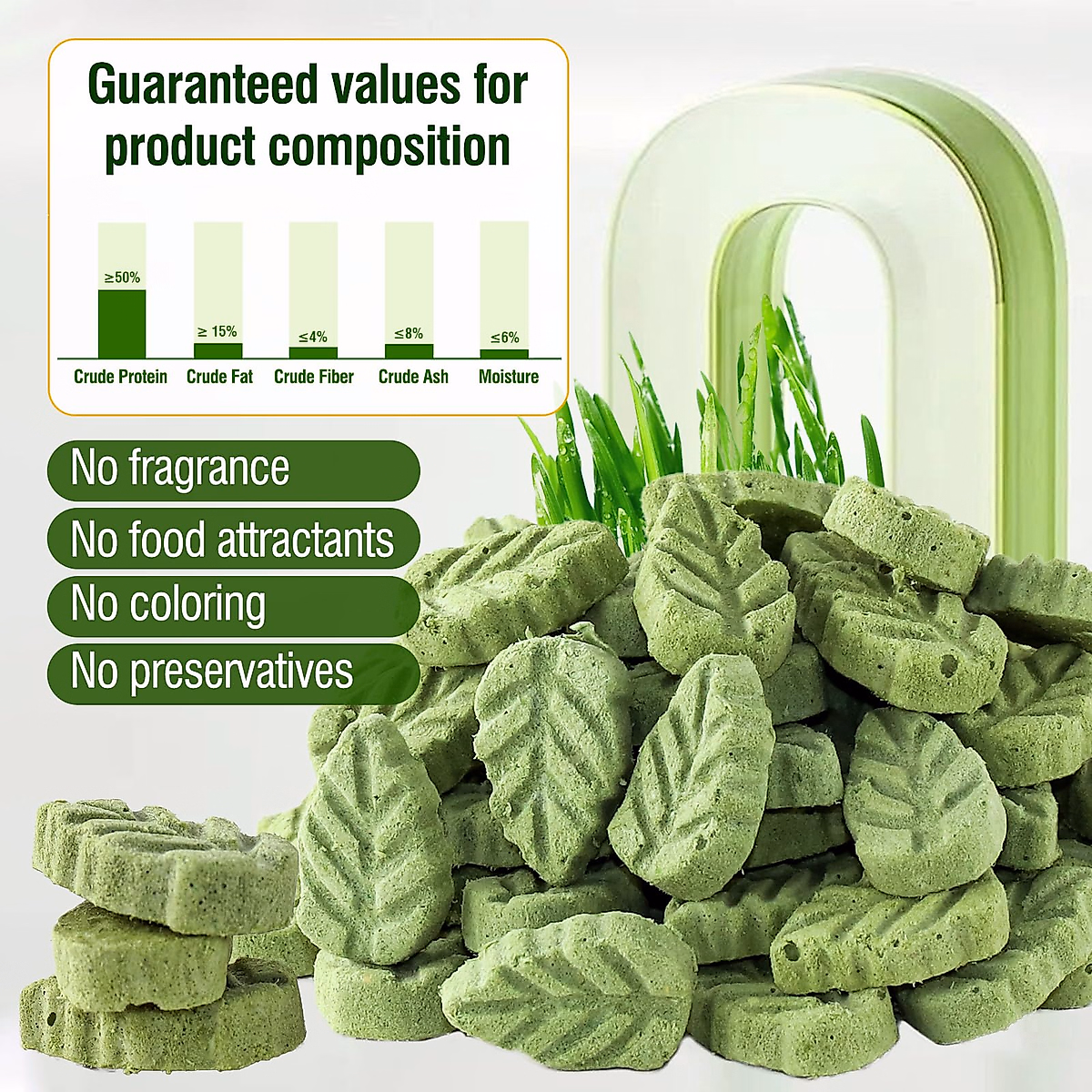 SYWUAII 100g/3.52oz Cat Grass Treats, Cat Grass Teething Stick for Hairball Remove and Teeth Cleaning, Edible Cat Grass Stick Snack