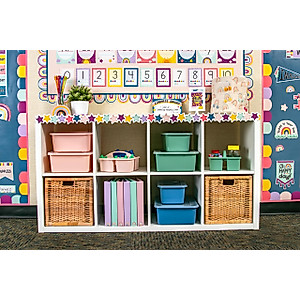 Teacher Created Resources Eucalyptus Green Small Plastic Storage Bin 6-Pack (TCR2088582)