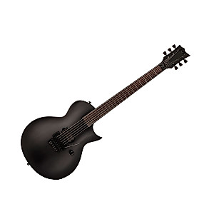 ESP 6 String LTD EC-FR Metal Electric Guitar, Black Satin, Right, (LECFRBKMBLKS)