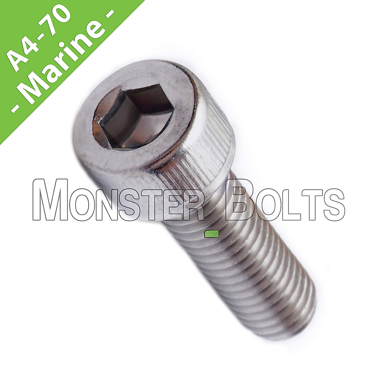 MonsterBolts - M5 x 25mm Socket Head Screws, DIN 912, Marine Grade Stainless Steel, 20 Pack