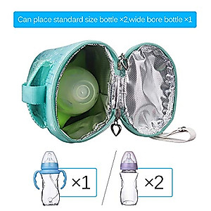 ONEVER Portable Bottle Warmer for Travel Bottle Warmer Baby Bottle Warmer Bag Milk Warmer for breastmilk Heater Insulated Storage Bag Thermostat Bag for Feed Newborn USB Charging