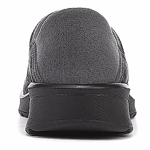 BZees Womens Getaway Slip-On Sneaker Grey Snake Print 11 M