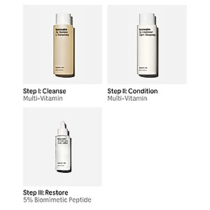 Nécessaire The Scalp Serum. Fragrance-Free. 5% Biomimetic Peptide For Thicker, Fuller, Healthier Hair. Hyaluronic Acid For Instant Hydration. No Residue. Hypoallergenic. Dermatologist-Tested. No Alcohol. 60 ml / 2 fl oz