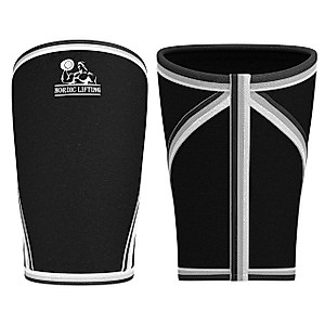 Nordic Lifting Elbow Sleeves (1 Pair) Support & Compression for Weightlifting, Powerlifting, Cross Training & Tennis - 5mm Neoprene Sleeve the Best Brace -Women & Men Black, XL