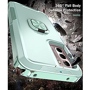 Moto G Stylus 2022 Case, UZER Three Layer Ring Style 360 Rotating Hybrid Armor Hard PC & Soft Silicone Shockproof Anti Slip Full-Body Defender Protective Case for Motorola Moto G Stylus (5G/4G) 2022