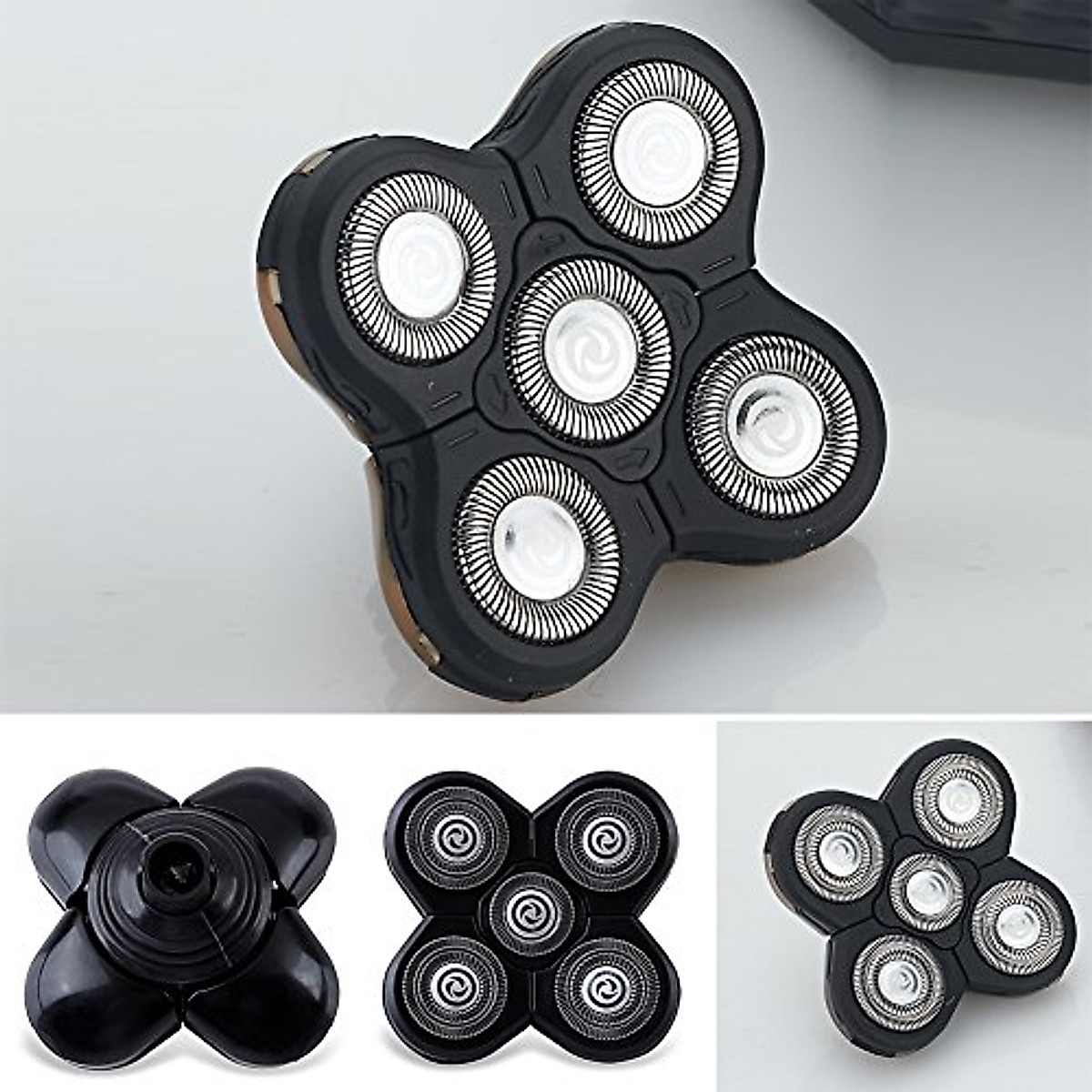 5 in 1 Razor Replacement Blade, Electric Shaver Washable Dry and Wet 5D Rotary Shaver Blade, Men Ultra Comfort Light Weight for Travel Home