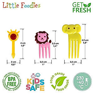 GET FRESH Food Picks for Kids, 30 Pieces Animal Bento Deco Set, Mini Bento Decorations Set for Baby Showers and Kids Parties, Mini Cartoon Toothpick, Bento Lunch Deco