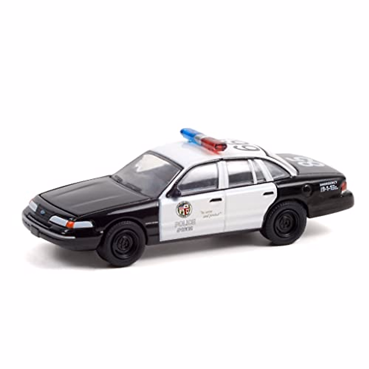 Greenlight 1:64 Hollywood Series 33 - Drive (2011) - 1992 Crown Victoria Police Interceptor - Los Angeles Police Department 44930-D [Shipping from Canada]