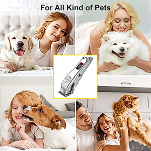 Metal Body Electric Clippers, Strong Power, No Damage to Pet Skin, Fine Adjustment of The First Five Gears, Large-Capacity Lithium Battery
