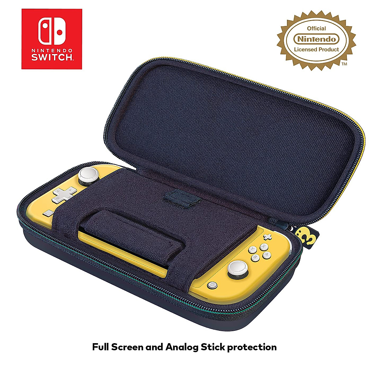 Game Traveler Mario Nintendo Switch Lite Case - Switch Lite Carrying Case for Switch Lite & Travel Case, Adjustable Viewing Stand, Bonus Game Case & Deluxe Carry Handle, Licensed Nintendo Game case