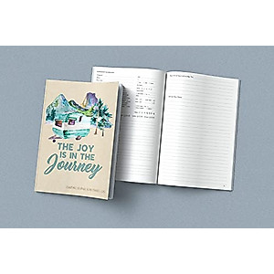 Camping Journal & RV Travel Logbook, Blue Vintage Camper Journey (Caravanning Campsite Log Books)