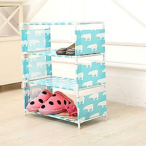 N/A Simple Shoe Rack Non-Woven Shoe Shelf Multi-Purpose Shoe Cabinet Shelves Storage Stand