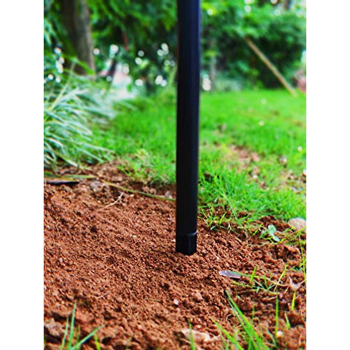 New Huing 4 PCs Plastic Spikes Solar Torch Lights Replacement ABS Plastic Spikes Ground Stake for Garden Lights