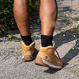 Extra Wide Comfort Fit Athletic Quarter Socks (Pack of 3) Fits Up to a 6E Width, Made in USA (Large, Black)