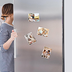 vivinin Magnetic Picture Frame, 12 Pack Magnetic Frame Reusable, Magnetic Photo Frames for Refrigerator 4x6” With White Border, Refrigerator Magnets For Pictures Suitable Home, School, Office