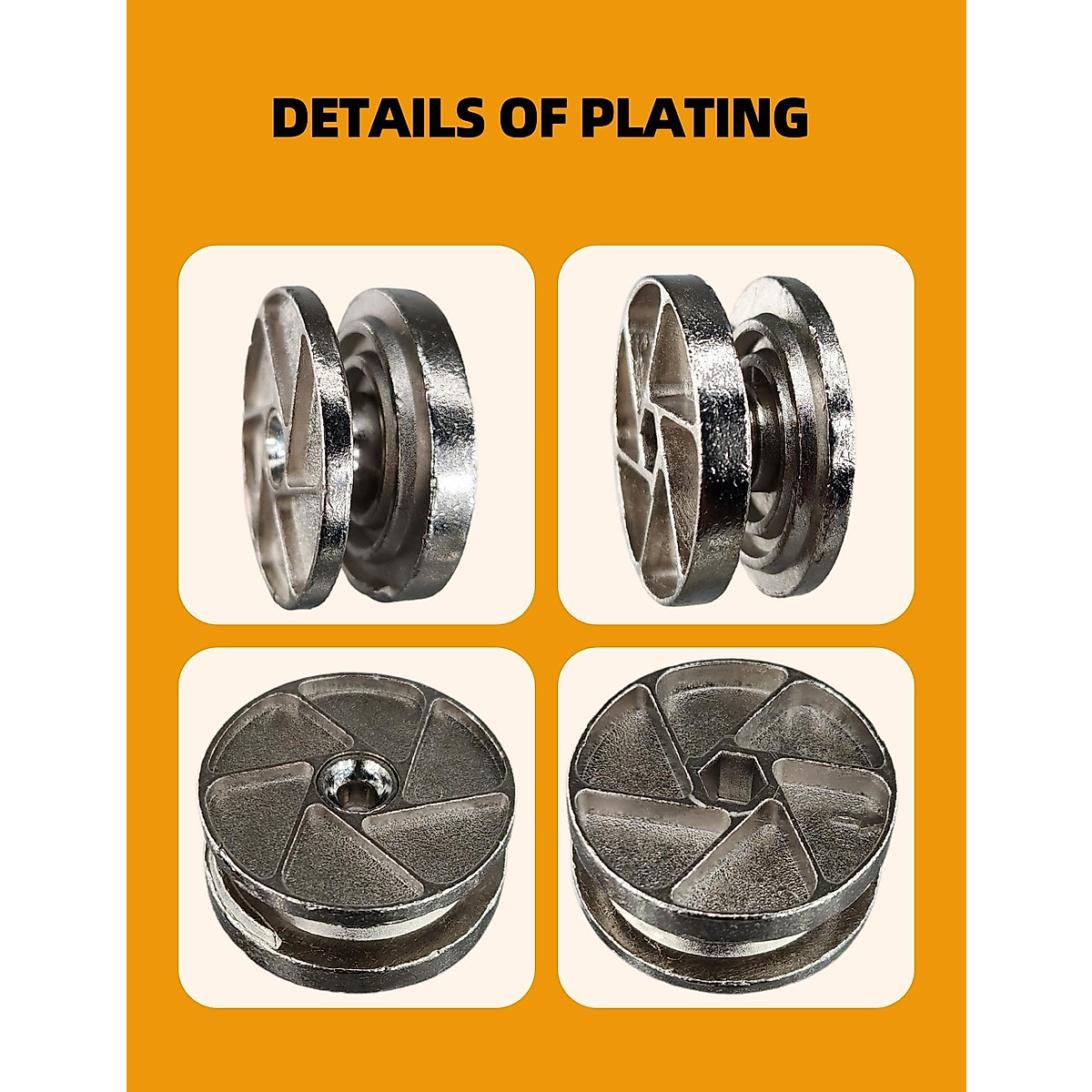 Replacement Heavy Duty Cam Wheel Locks Compatible with IKEA 114670 as Bed Frame Parts for MALM, BRIMNES, BIRKELAND & More (4, 35mm)