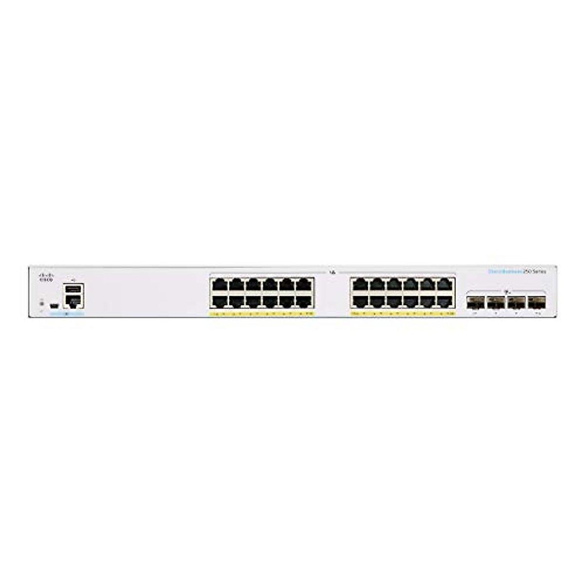 Cisco Business CBS250-24T-4X Smart Switch, 24 Port GE, 4x10G SFP+, Limited Lifetime Protection (CBS250-24T-4X-NA)