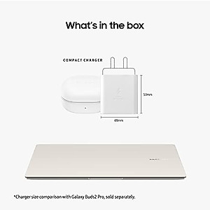 SAMSUNG 14” Galaxy Book3 Pro Laptop Computer, 13th Gen Intel Core i7-1360P Processor / 16GB / 512GB, 3K AMOLED Screen, 120hz, Fingerprint Reader, FHD Webcam, 2023 Model, NP940XFG-KA2US, Beige