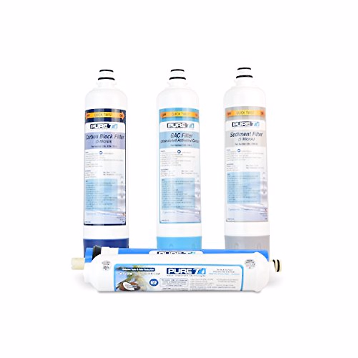PureT Filter Set for EZ Slim Reverse Osmosis System (EZ-Slim-SET5)