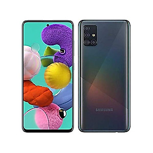 SAMSUNG Galaxy A51 128GB (6.5 inch) Display Quad Camera 48MP A515U Black Unlocked (Renewed), A51 128GB A515U