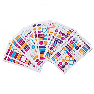 High Note Planner Stickers - Fresh & Colorful: 10 Sheets with 540 Planning Stickers for Calendars, Notebooks, Journals, and Planners