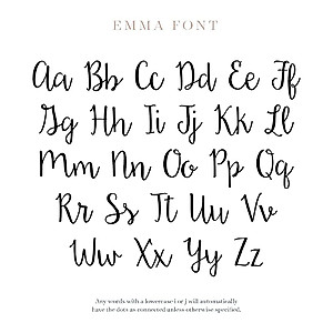 Personalized Custom Wooden Name Sign - EMMA Font Baby Name Sign For Nursery and Wall Decor (12"-55" Wide) - PAINTED Wood Letter Nursery Decor - Wall Art For Girl or Boy Room By 48 Hour Monogram