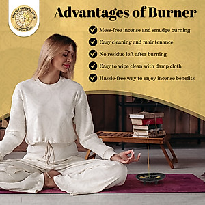 Cast Iron Incense Burner 4" L 2" H, Ideal for smudging, Incense Burning, Ritual Purpose, Decoration etc. (4" L)