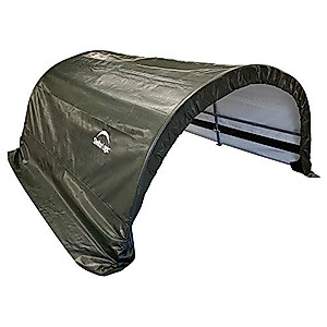 ShelterLogic 8' x 10' x 5' Small Round Livestock and Agricultural Storage and Shade Shelter Kit
