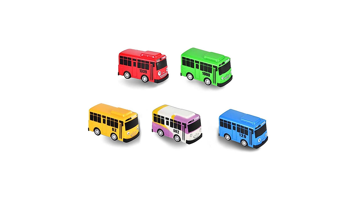 ZOTIN 5Pcs Mini Bus Toy Set for Kids