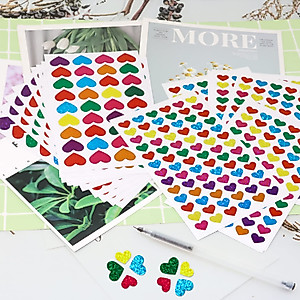 HONBAY 3 Rolls of Colorful Cute Cartoon Eye Nose Mouth Decal Stickers Label for Coloring Book, Notebook, Bottles, Laptops, etc