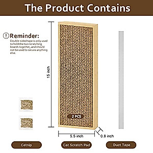 HappyFreeSX Splicing Cat Scratch Pad: Cat Scratchers for Indoor Kitten, Cat Scratching Pad, Cat Scratcher Cardboard, Cat Scratching Pad, Premium Scratch from Cats, Double-Sided Design