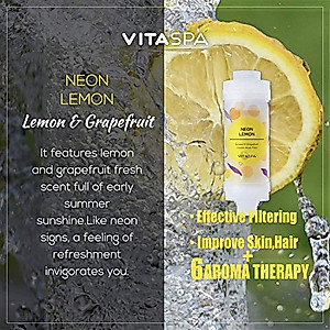 VITASPA Vitamin C shower Water Filter (Yellow) - Exellent Skin & Hair Enhancement, Aroma Therapy, Remove Chlorine & Impurities/Gift idea For Her/Him, wife, girlfriend