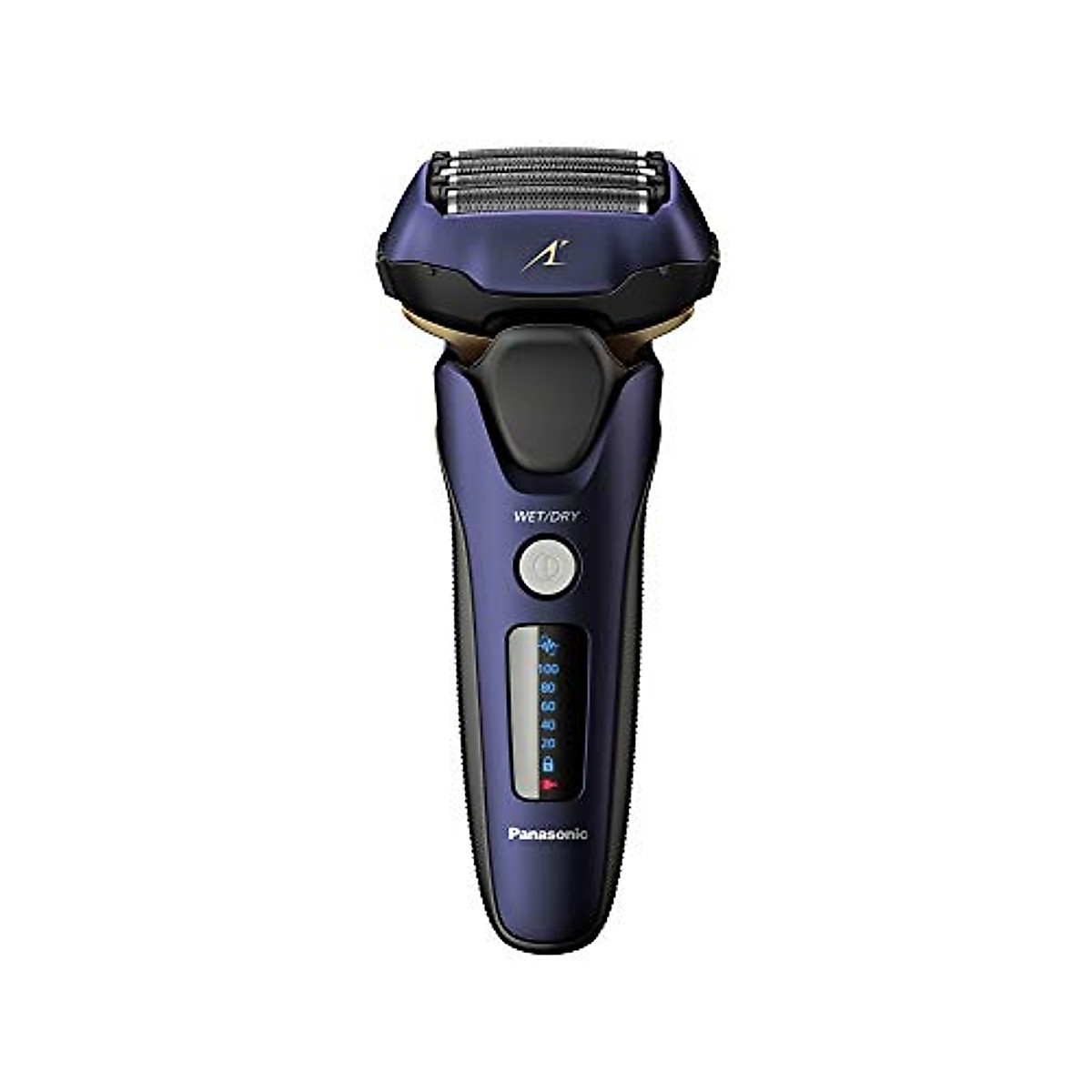 Panasonic ES-LV67-A803 Wet and Dry Shaver, 5 Shaving Heads with Linear Motor, Including Hair Trimmer, Navy Blue
