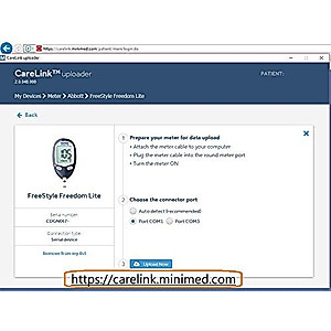 EZSync USB Cable for Abbott Co-Pilot Freestyle Glucose Diabetes Meters, Works with Tidepool, EZSync002B