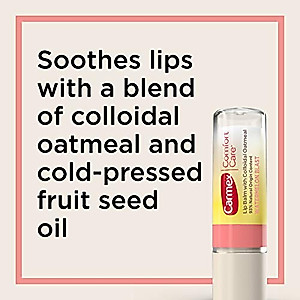 Carmex Comfort Care Lip Balm Sticks with Colloidal Oatmeal, Watermelon Blast Flavor, 6 Count (3 Packs of 2)