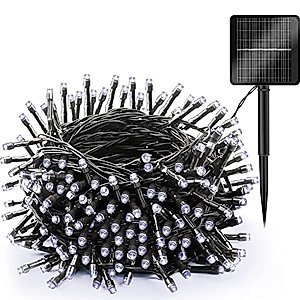 Solar String Light Outdoor 8 Lighting Modes 72FT 200 LED Solar Powered Christmas Lights Outdoor Waterproof Fairy String LightsTwinkle Lights for Christmas, Garden, Patio, Christmas Tree, Party (White)