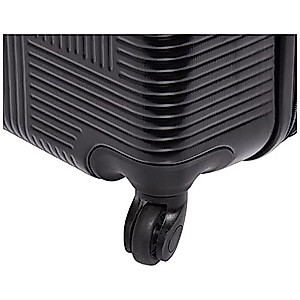 American Tourister Stratum XLT Expandable Hardside Luggage with Spinner Wheels, Jet Black, Carry-On 21-Inch